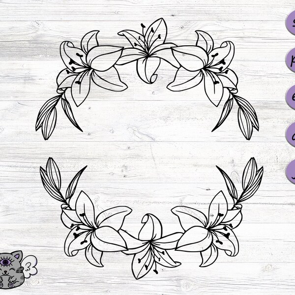 Lily Rose Svg - Etsy
