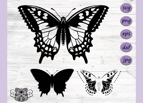Swallowtail Butterfly Svg Digital Art Cutting File Layered | Etsy