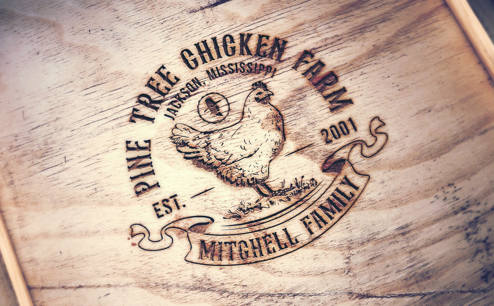 Premade Logo Design, Retro Logo, Watermark, Farm, Chicken, Organic Logo ...