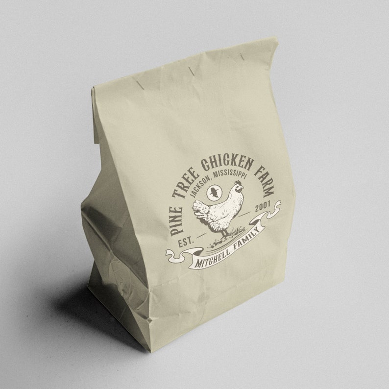 Premade Logo Design, Retro Logo, Watermark, Farm, Chicken, Organic Logo ...