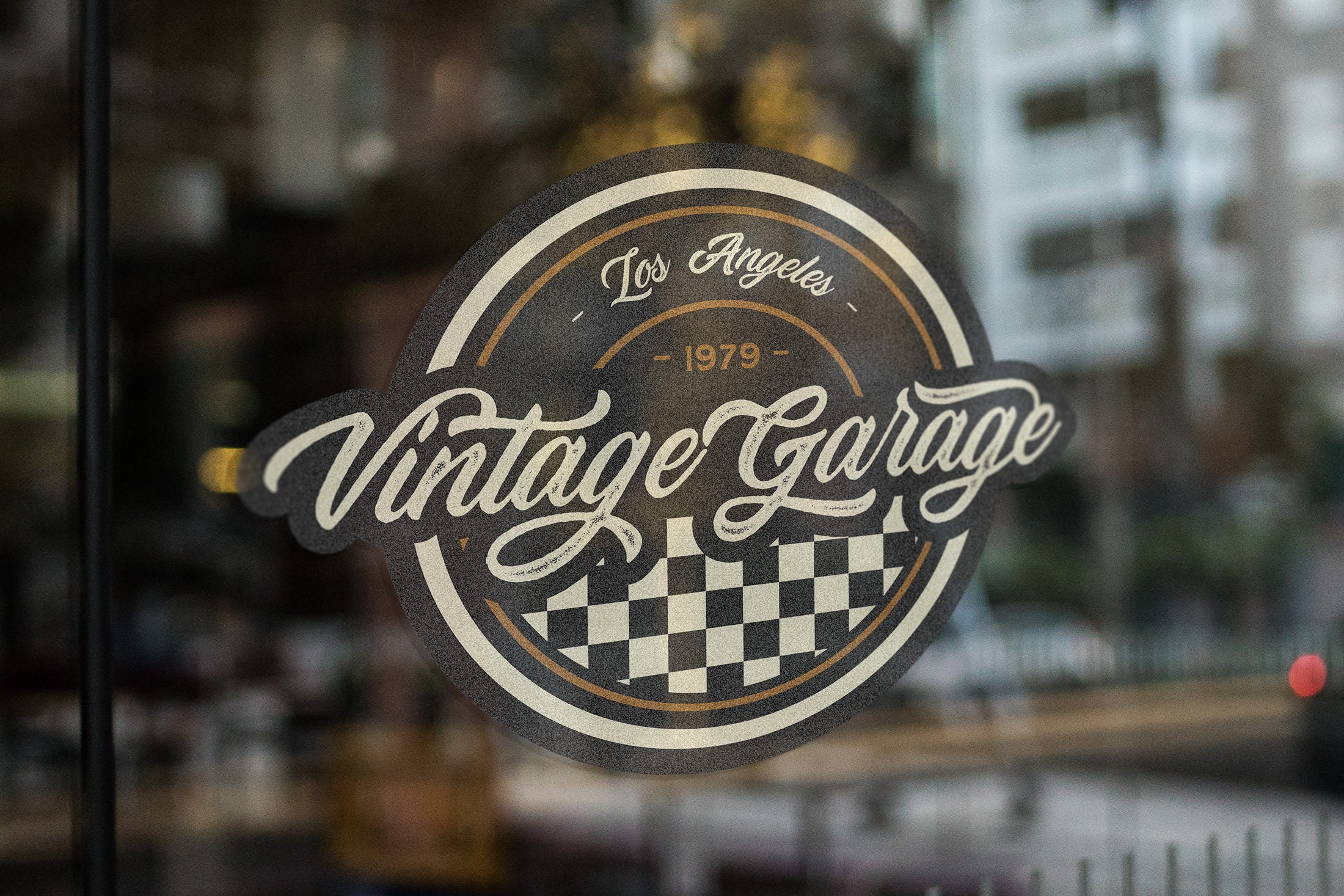 Premade Logo Design, Vintage Garage Shop Watermark, American Diner ...