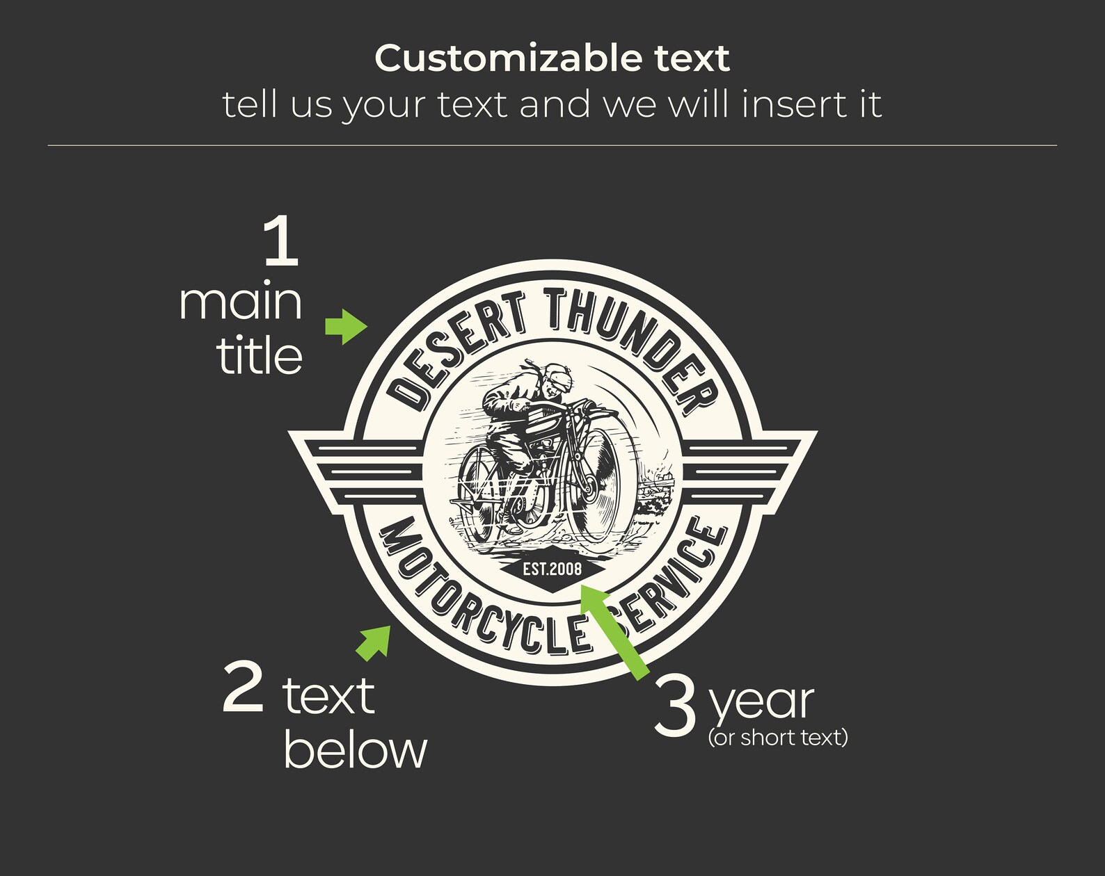 Vintage Motorcycle Garage Logo Design: Customizable Retro Shop ...
