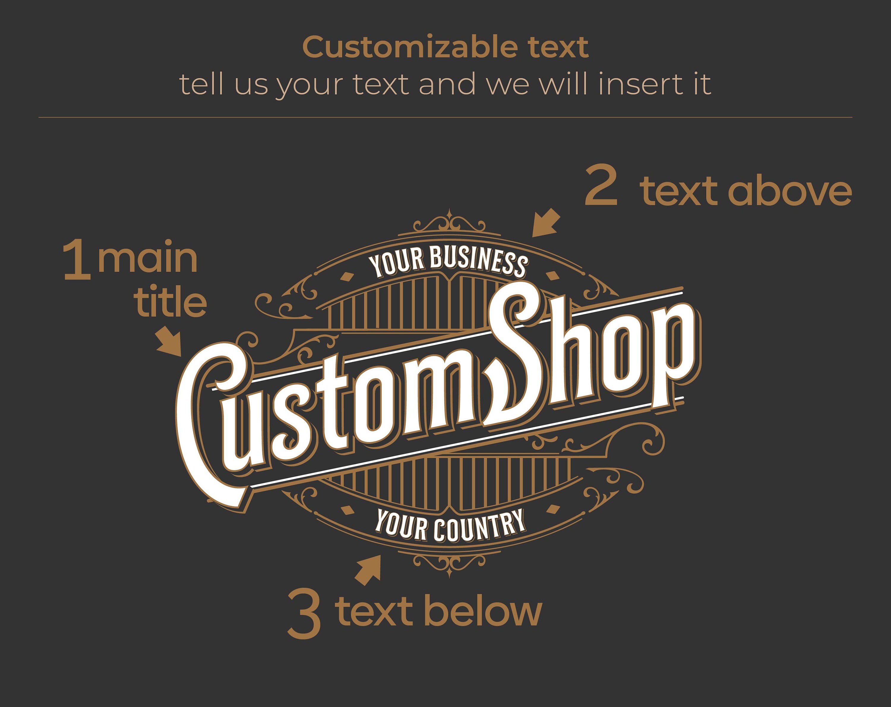 Premade Logo Design Vintage Shop Logo Watermark, Barber Shop, Custom ...