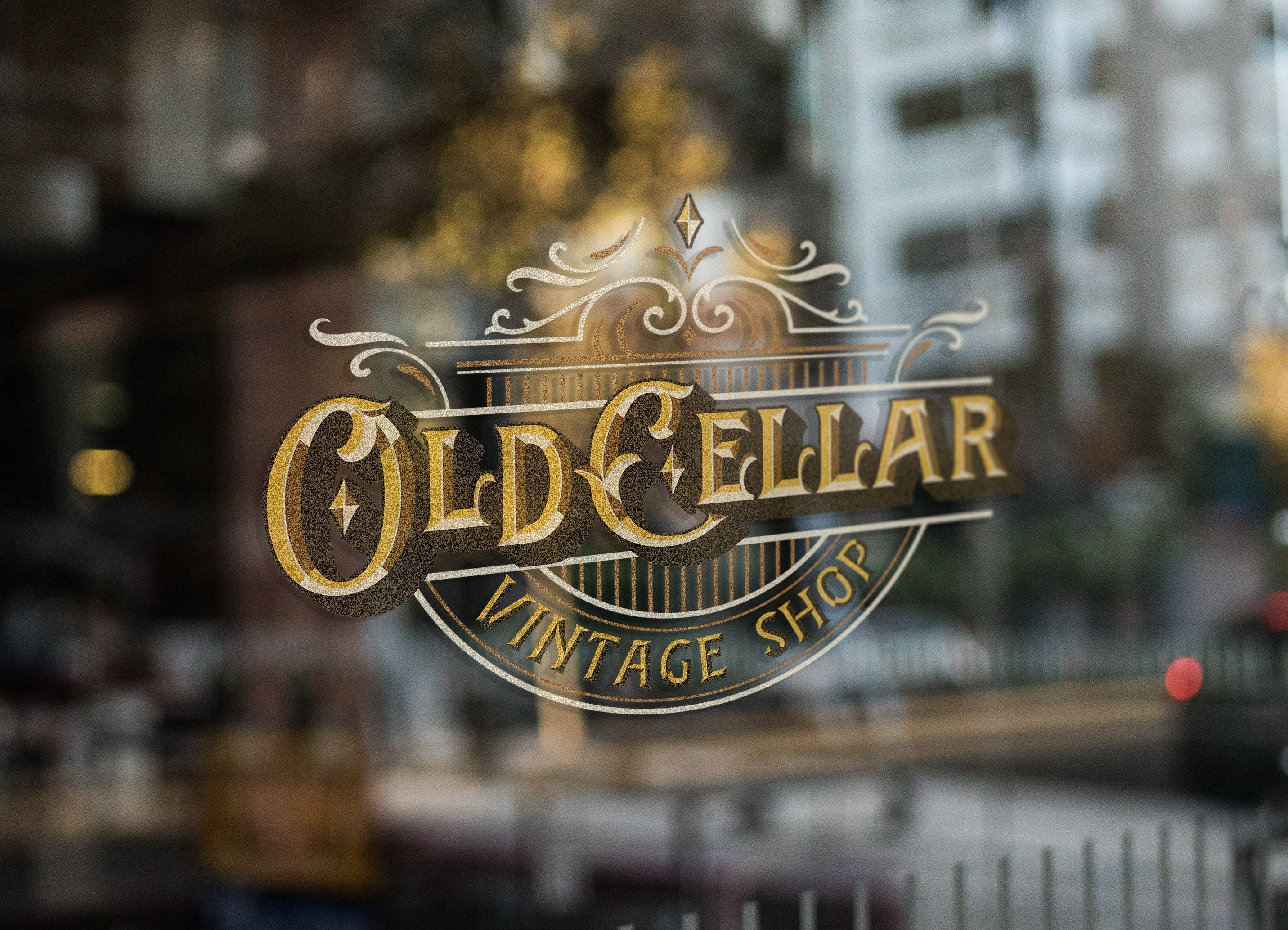 Premade Logo Design, Vintage Shop Logo Watermark, Barber Shop, Artisan ...