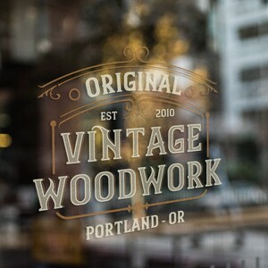 Premade Logo Design, Retro Logo, Vintage Shop Watermark, Tailoring ...