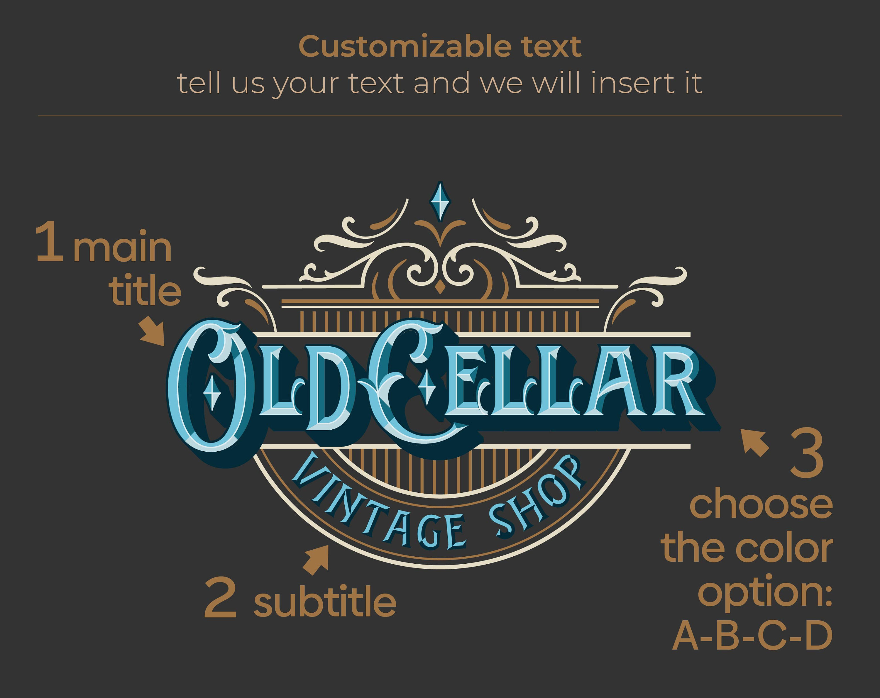 Premade Logo Design, Vintage Shop Logo Watermark, Barber Shop, Artisan ...