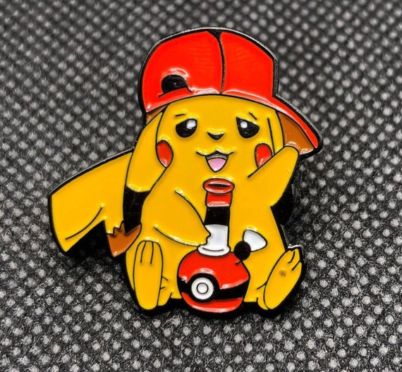 Pikachu Smoking Bong Enamel Pin | Etsy