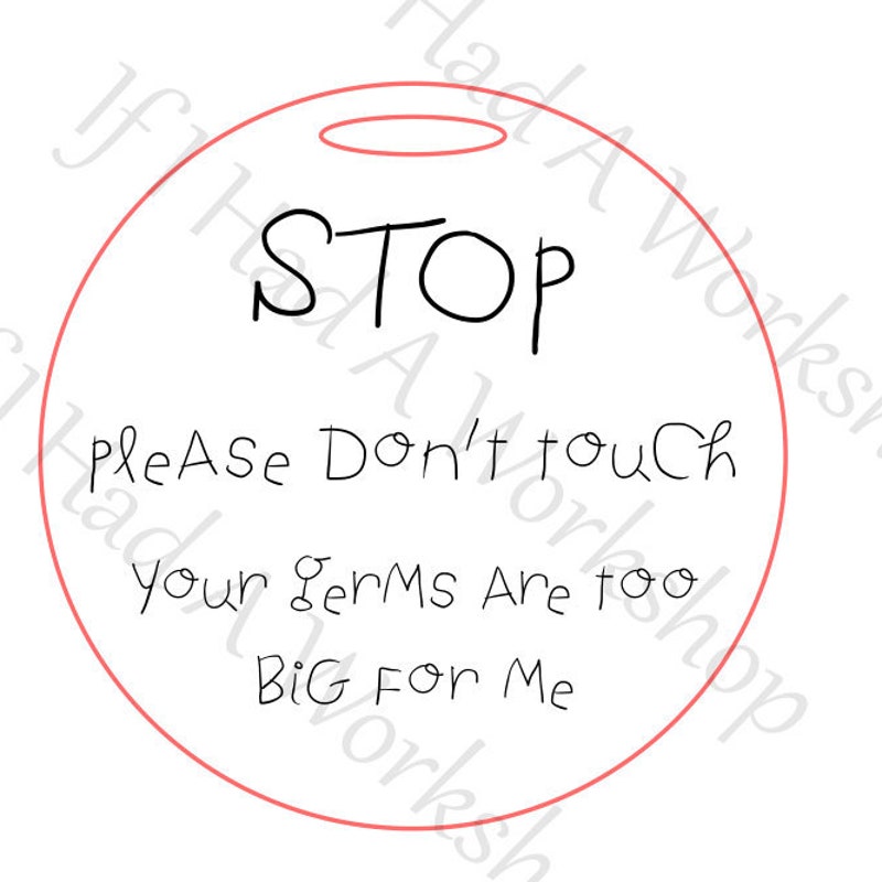 Pram Signs for Germs - Etsy