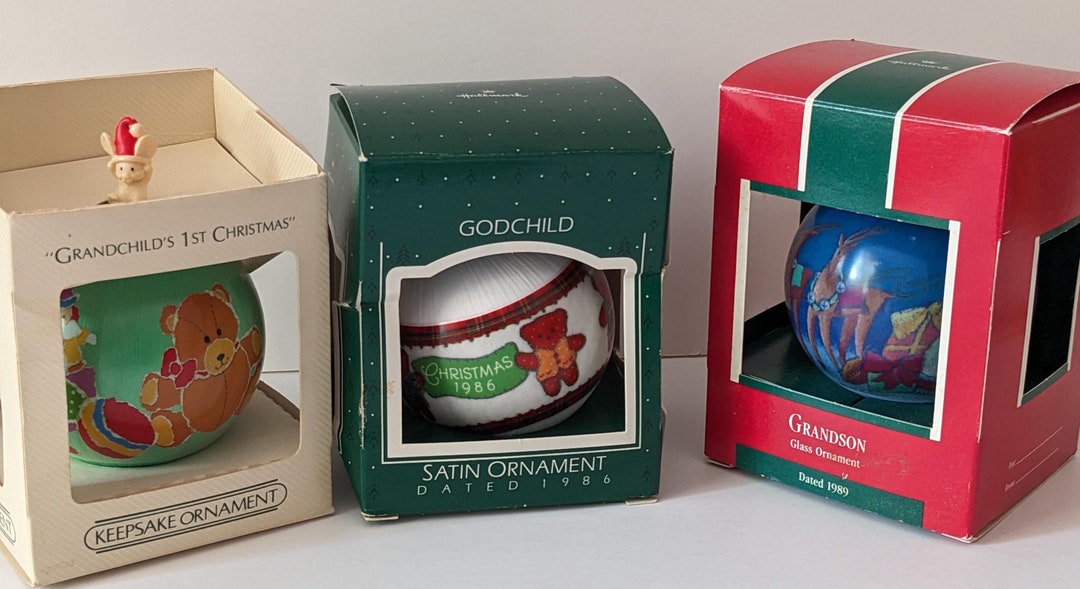 Vintage Hallmark Ornaments Dated Ornaments for Family Christmas Tree ...