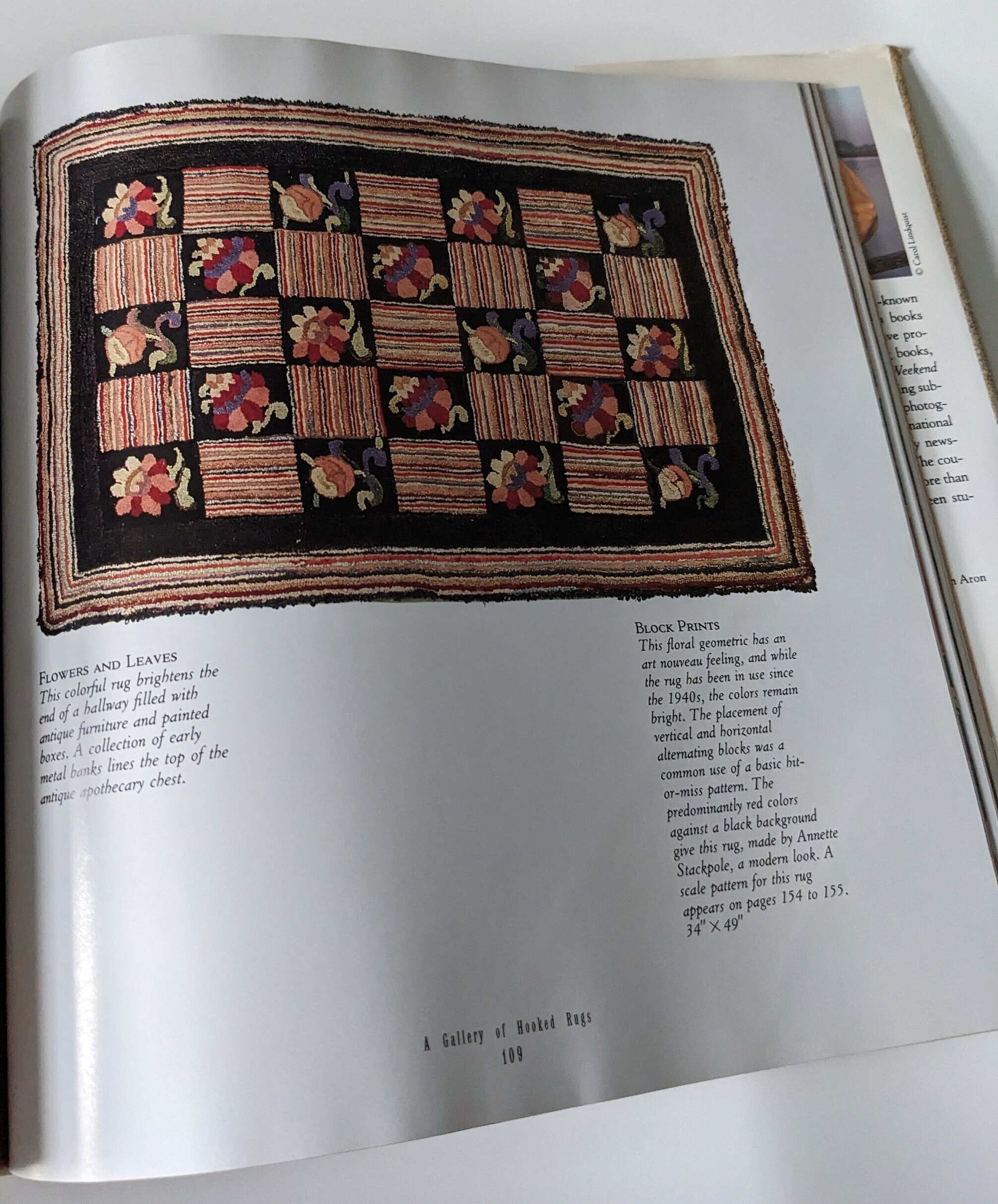 Hooked Rugs American Folk Art Patterns for Making Hooked Rugs Guidebook ...