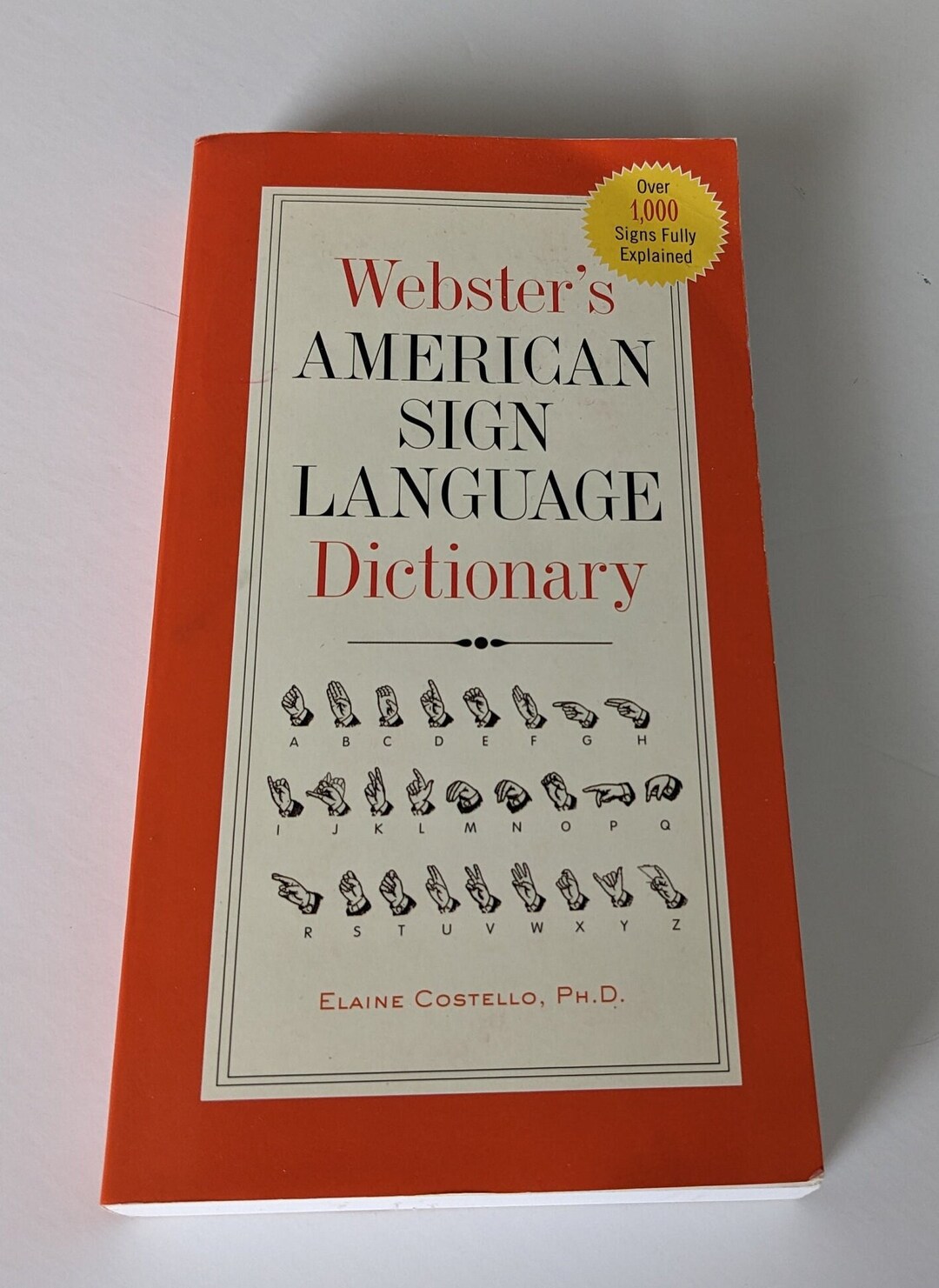 Webster's American Sign Language Dictionary 1000 Illustrated Signs Easy ...
