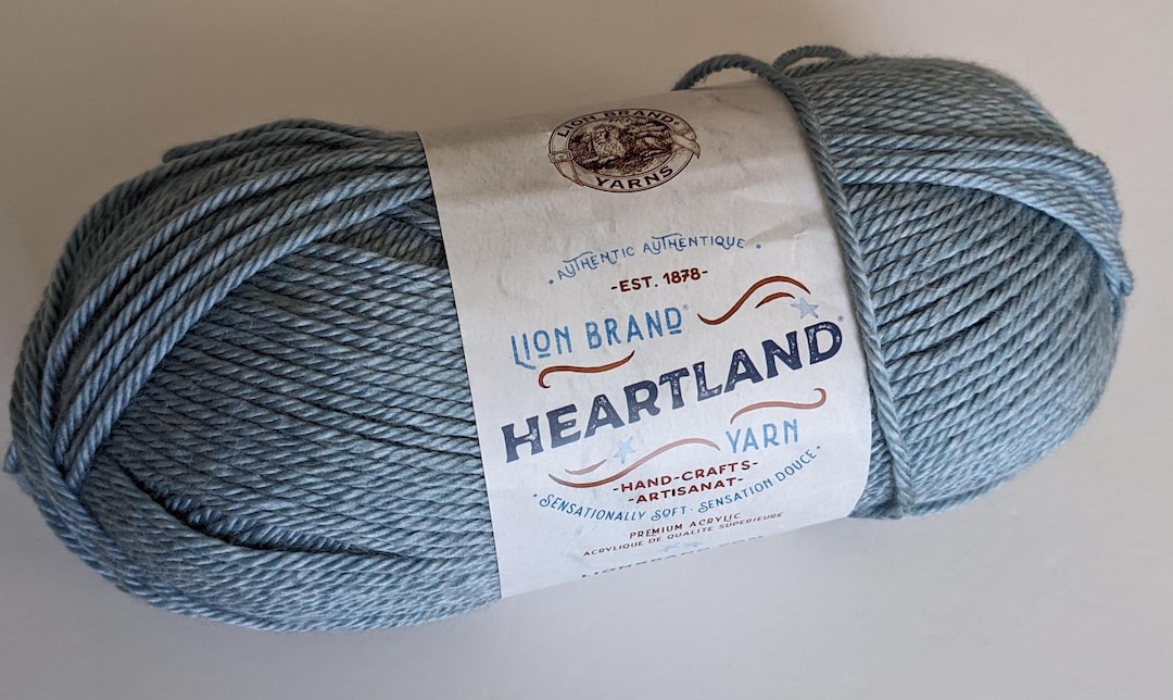 Lion Band Heartlands Voyageurs-soft Acrylic Yarn-soft Medium Blue Yarn ...