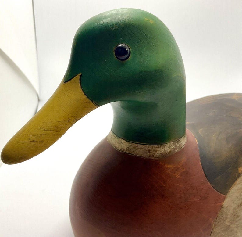 Vintage Montana Decoys 16”carved Mallard Decoy by Ken & Kathleen ...