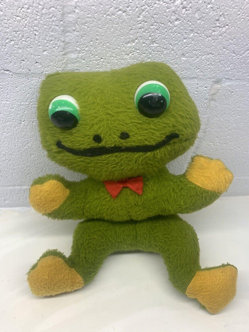 Dakin Dardenelle 1960s Pillow Pets Frog 14 Plush Stuffed Animal RARE ...