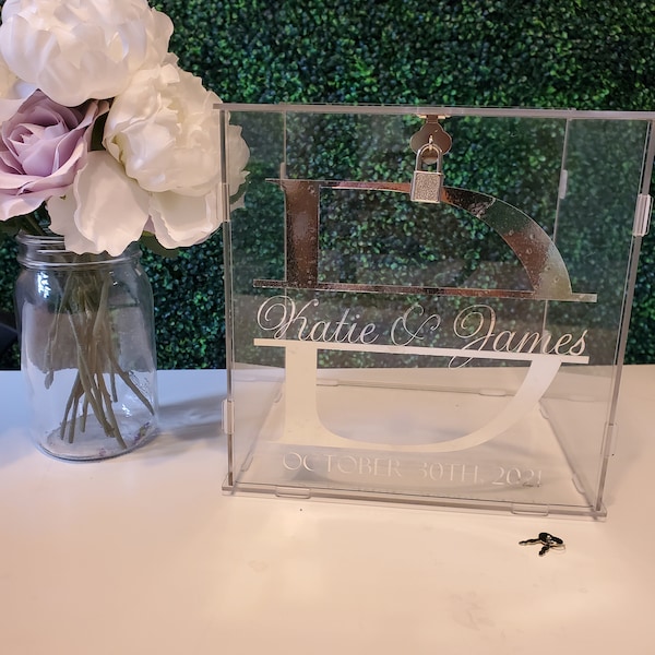 Acrylic Card Box - Etsy