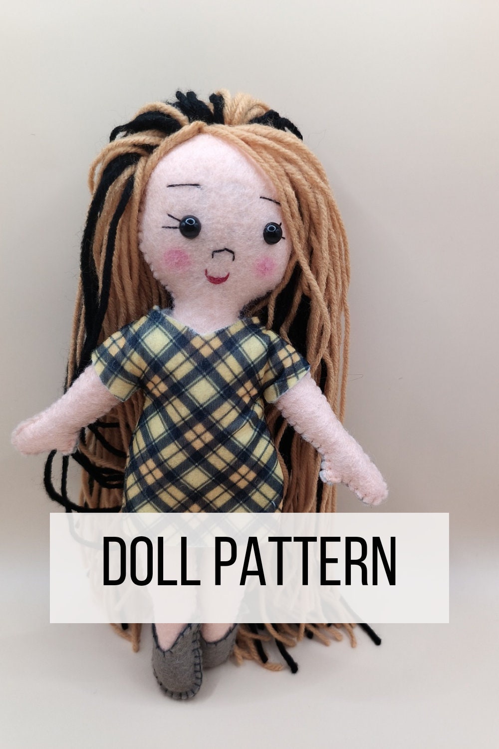 Beginner Doll Pattern PDF, Felt Doll Pattern - Etsy