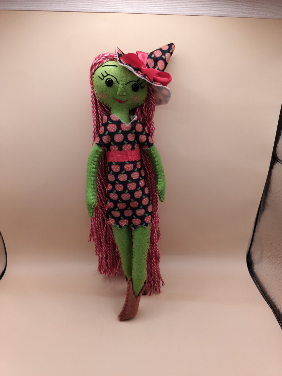 Witch Matilda, Felt Doll, OOAK Felt Art Doll Witch - Etsy
