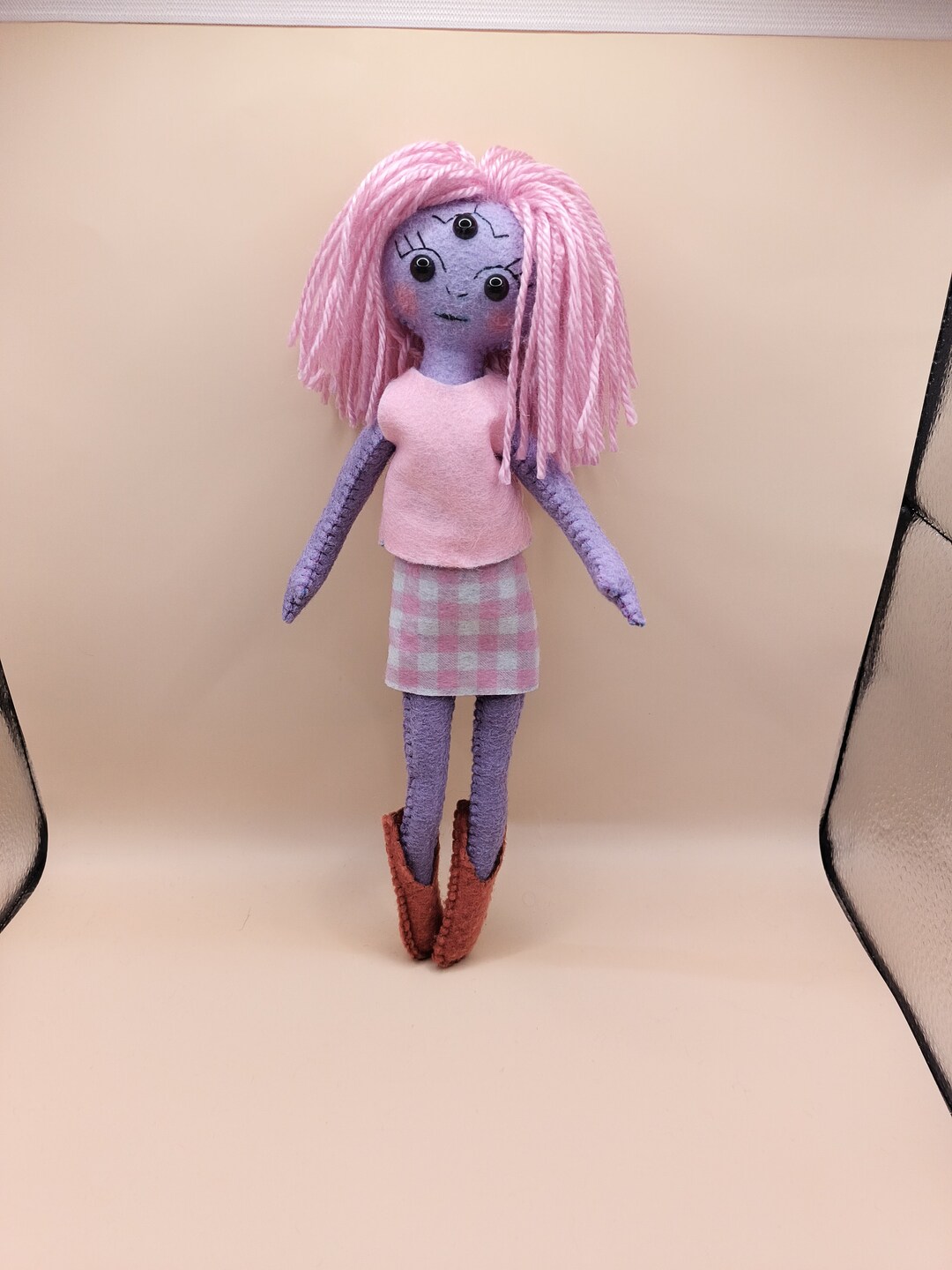 Alien Girl Astra, Felt Doll, OOAK Felt Art Doll Alien Girl - Etsy
