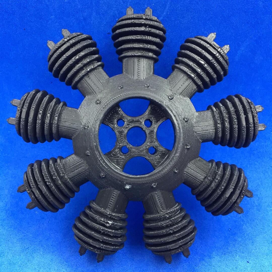 Dummy Radial Engine - Dummy 9 Cylinder Sponze Engine for RC Model ...