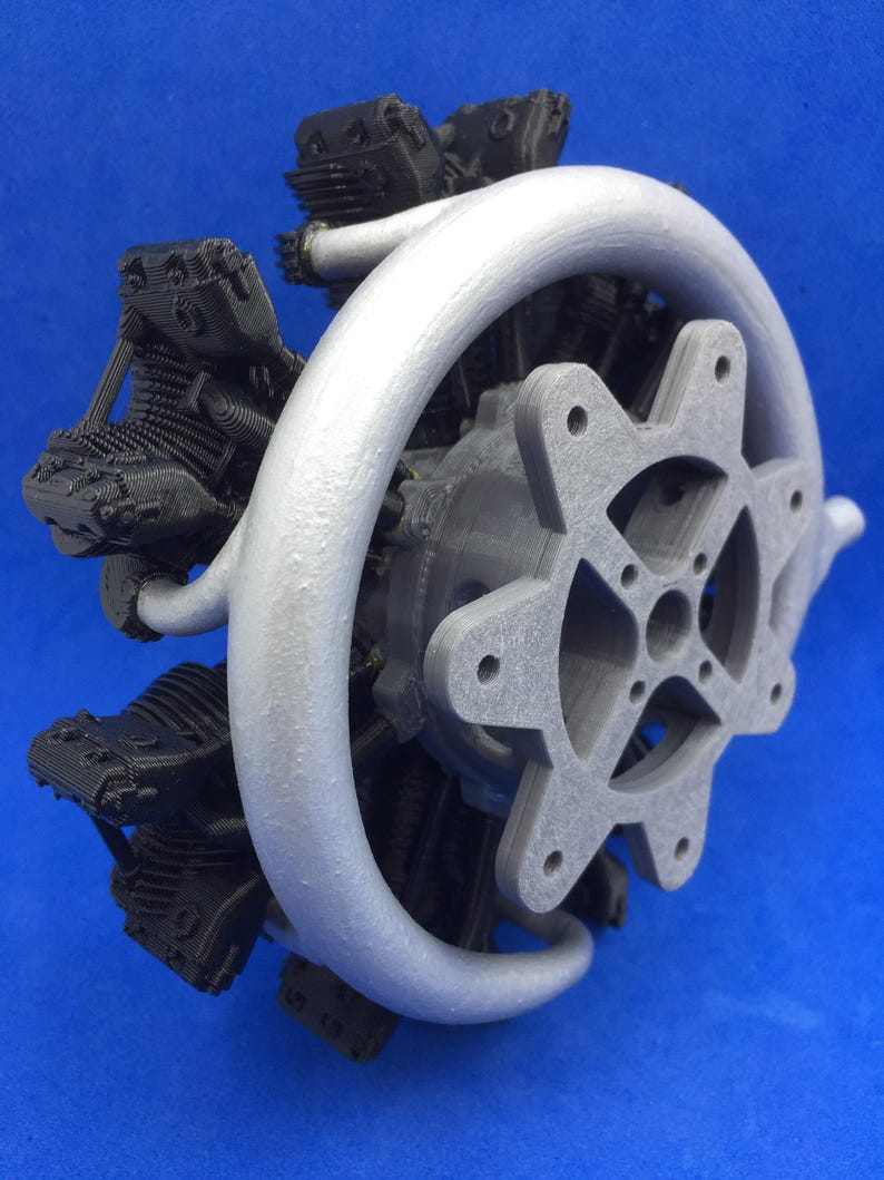 Dummy 7 Cylinder Radial Engine for RC Electric Model Airplanes ...