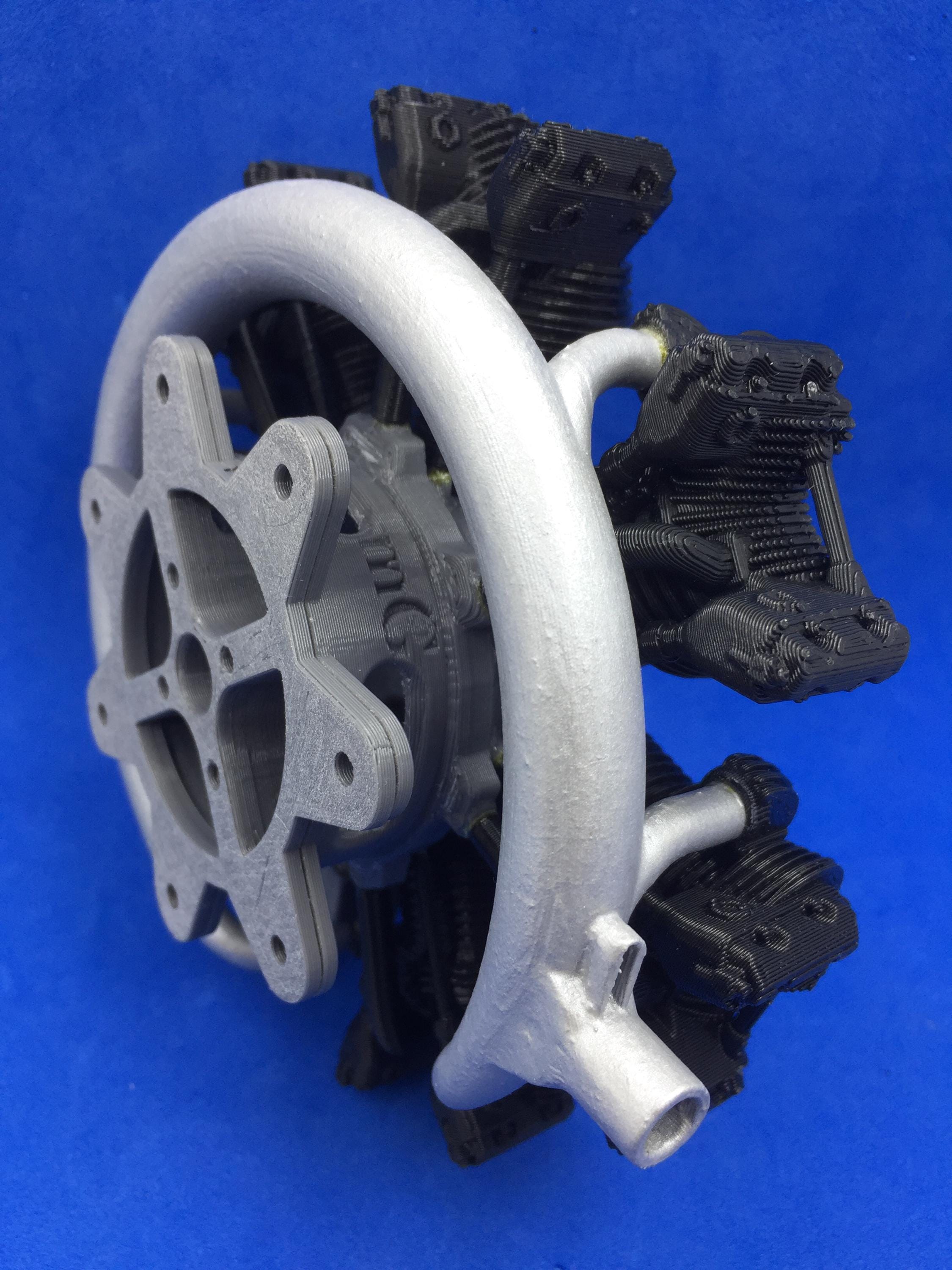 Dummy 7 Cylinder Radial Engine for RC Electric Model Airplanes ...