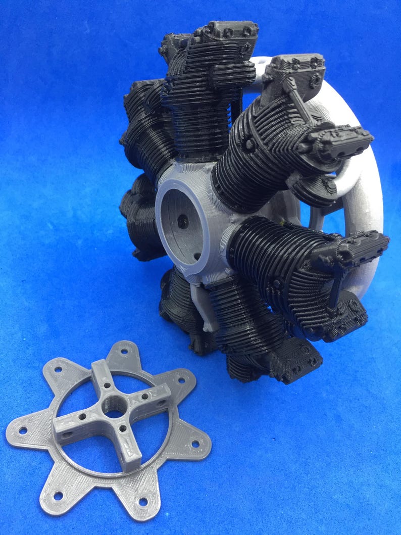 Dummy 7 Cylinder Radial Engine for RC Electric Model Airplanes ...