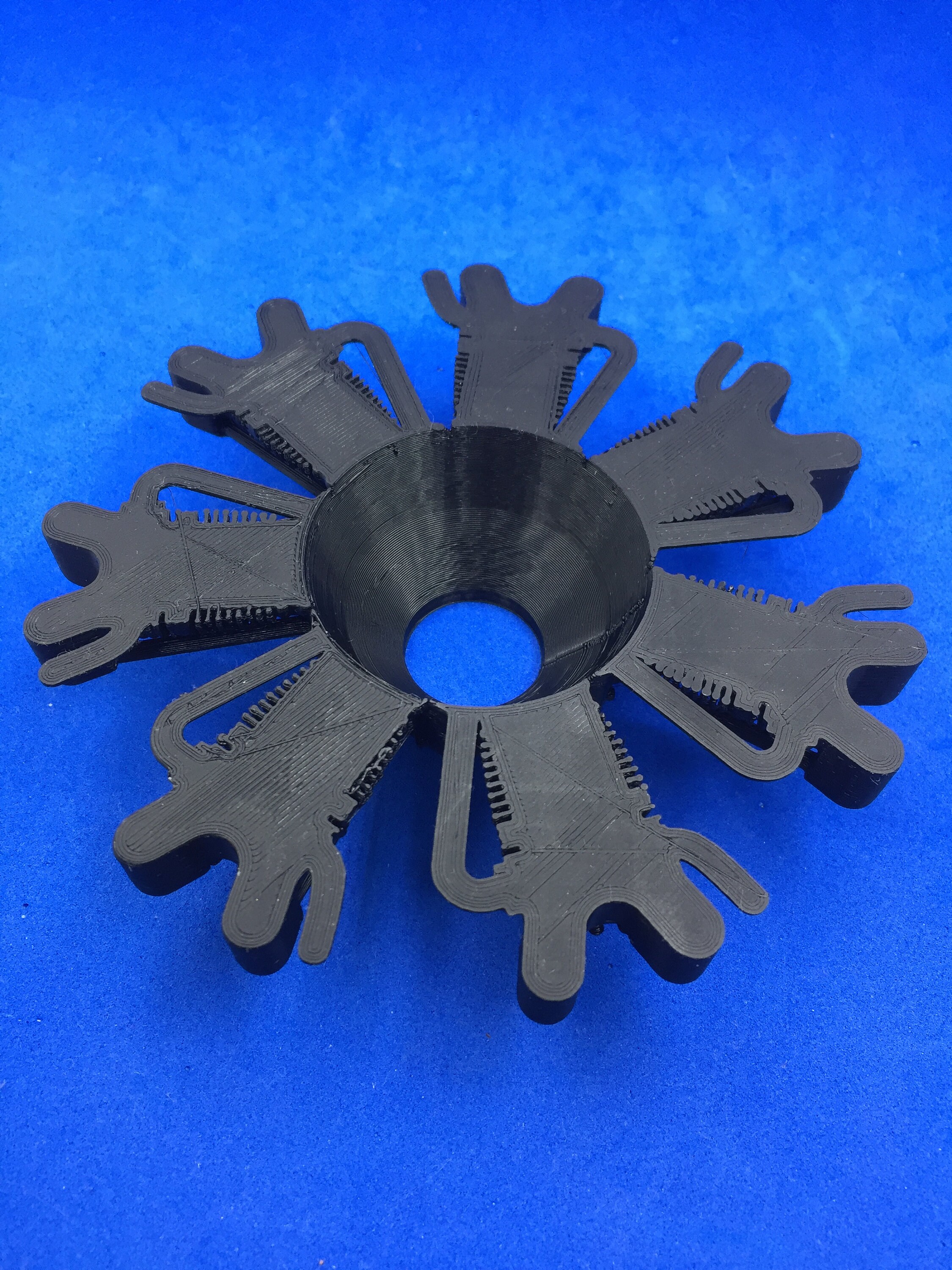 Dummy / Fake 7 Cylinder Radial Engine for RC Model Airplanes - Black ...