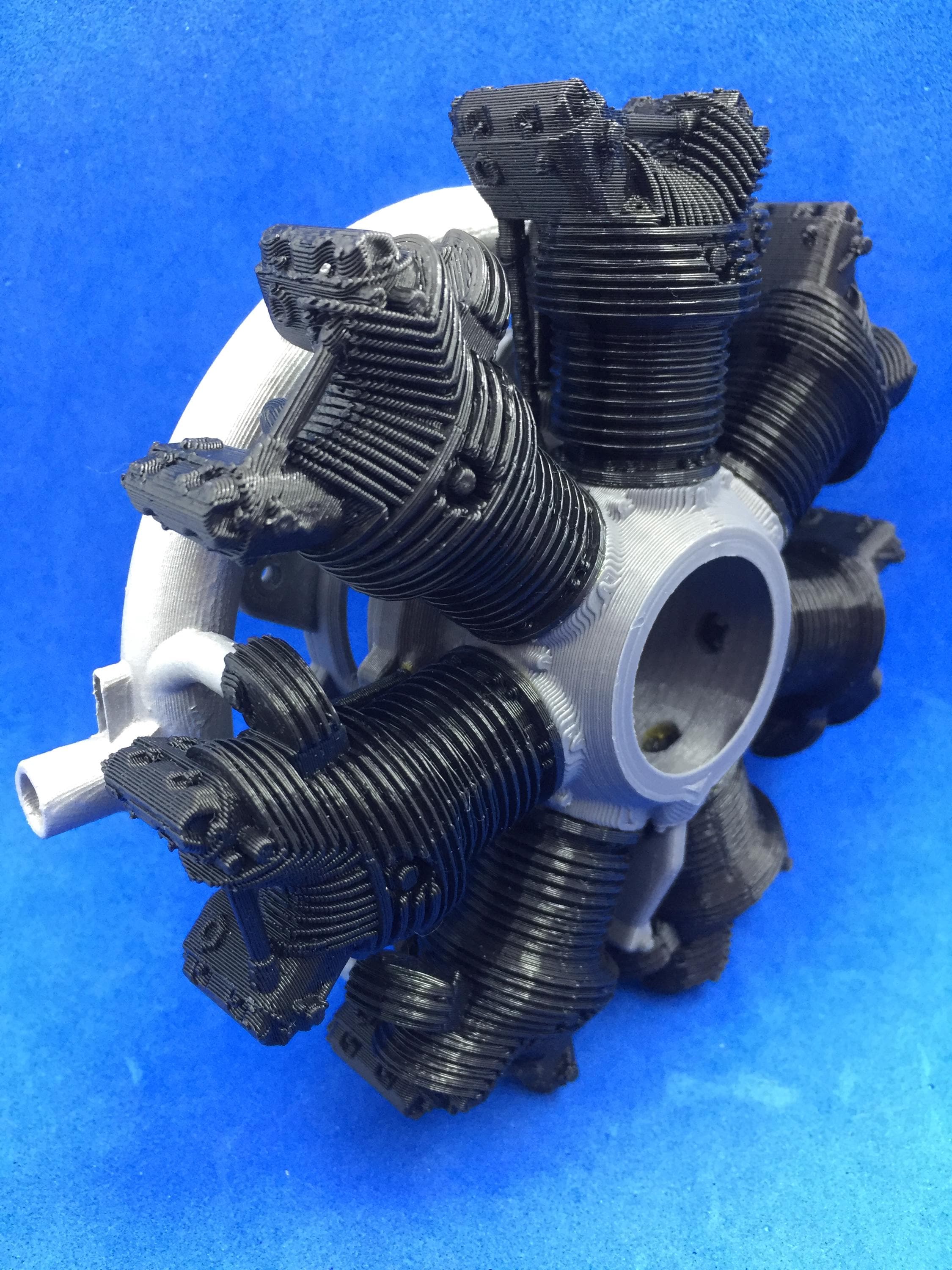 Dummy 7 Cylinder Radial Engine for RC Electric Model Airplanes ...