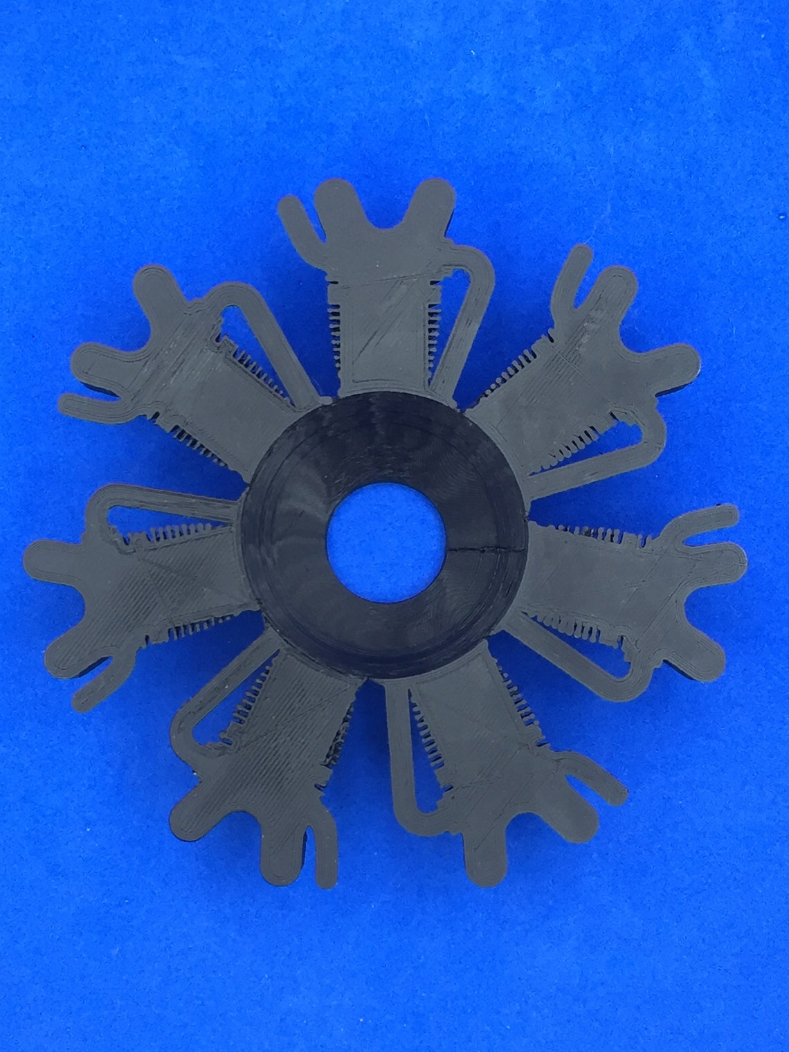 Dummy / Fake 7 Cylinder Radial Engine for RC Model Airplanes - Black ...