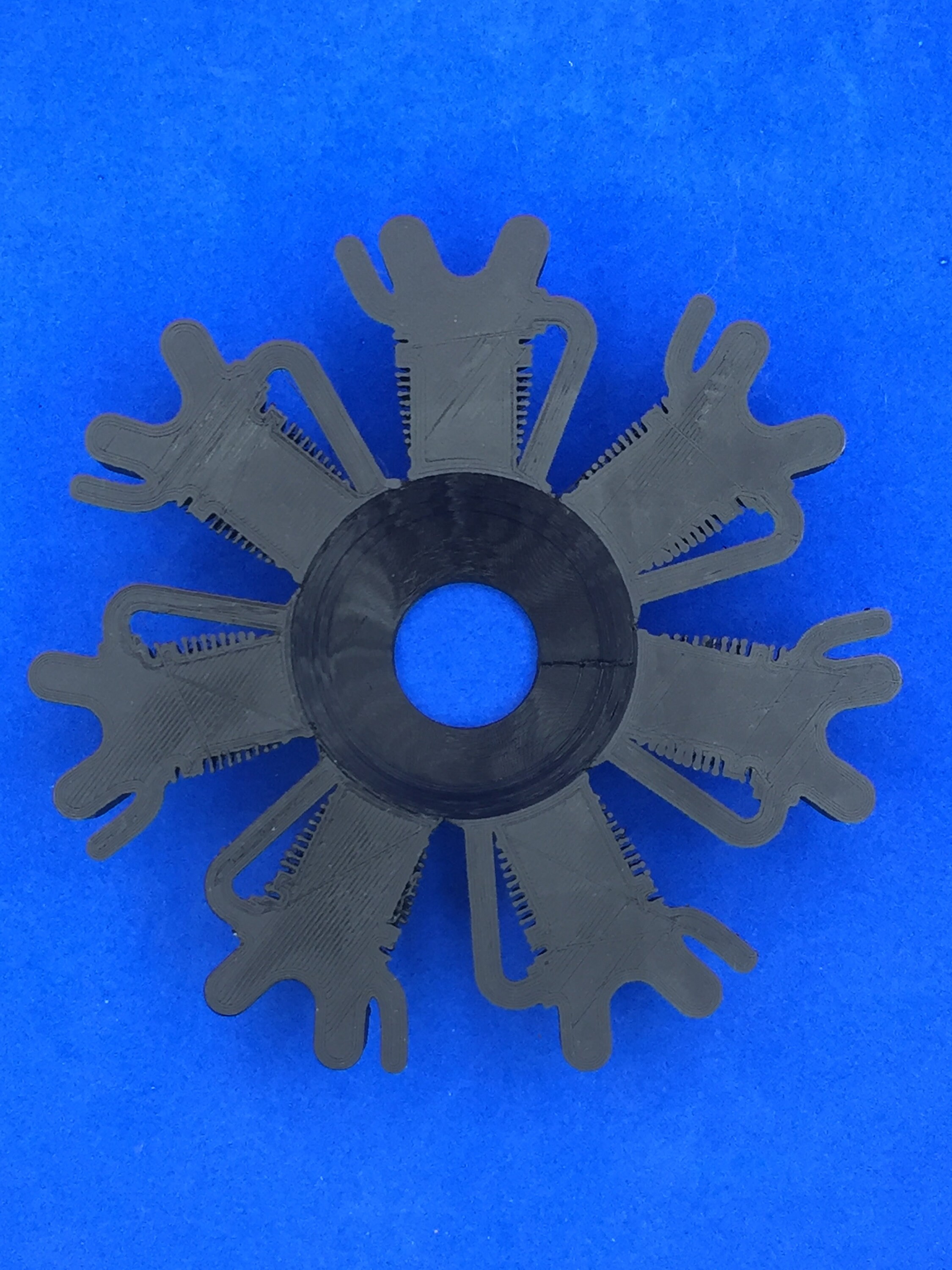 Dummy / Fake 7 Cylinder Radial Engine for RC Model Airplanes - Black ...
