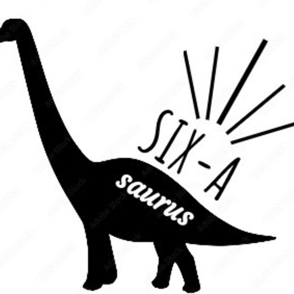 Six a Saurus - Etsy