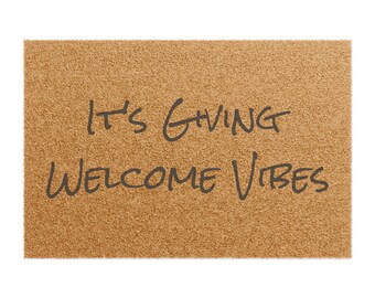 Welcome Mat Door Mat Unique Housewarming Gift Airbnb VRBO Doormat New ...