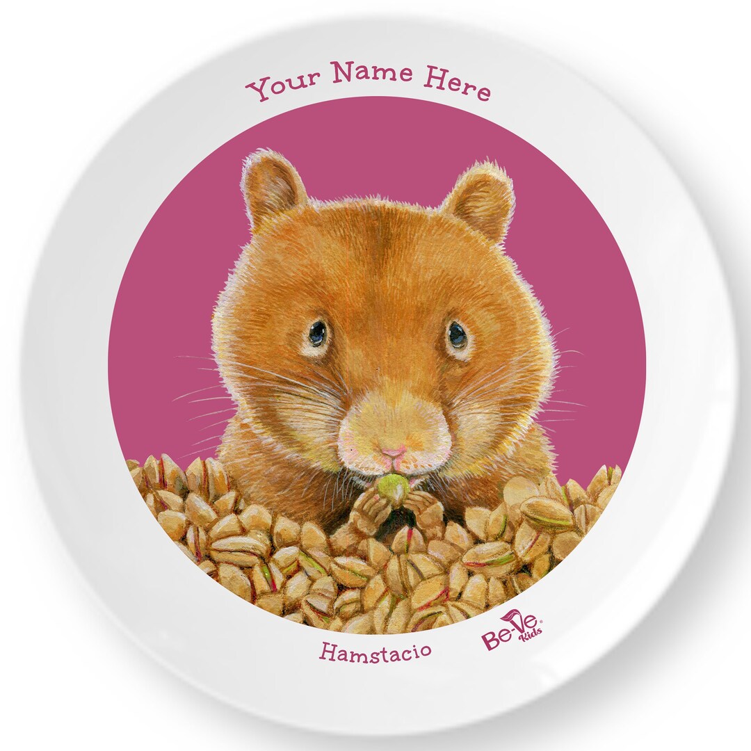 Hamster Plate-cup Set- Personalized Animal Dinnerware Set ...