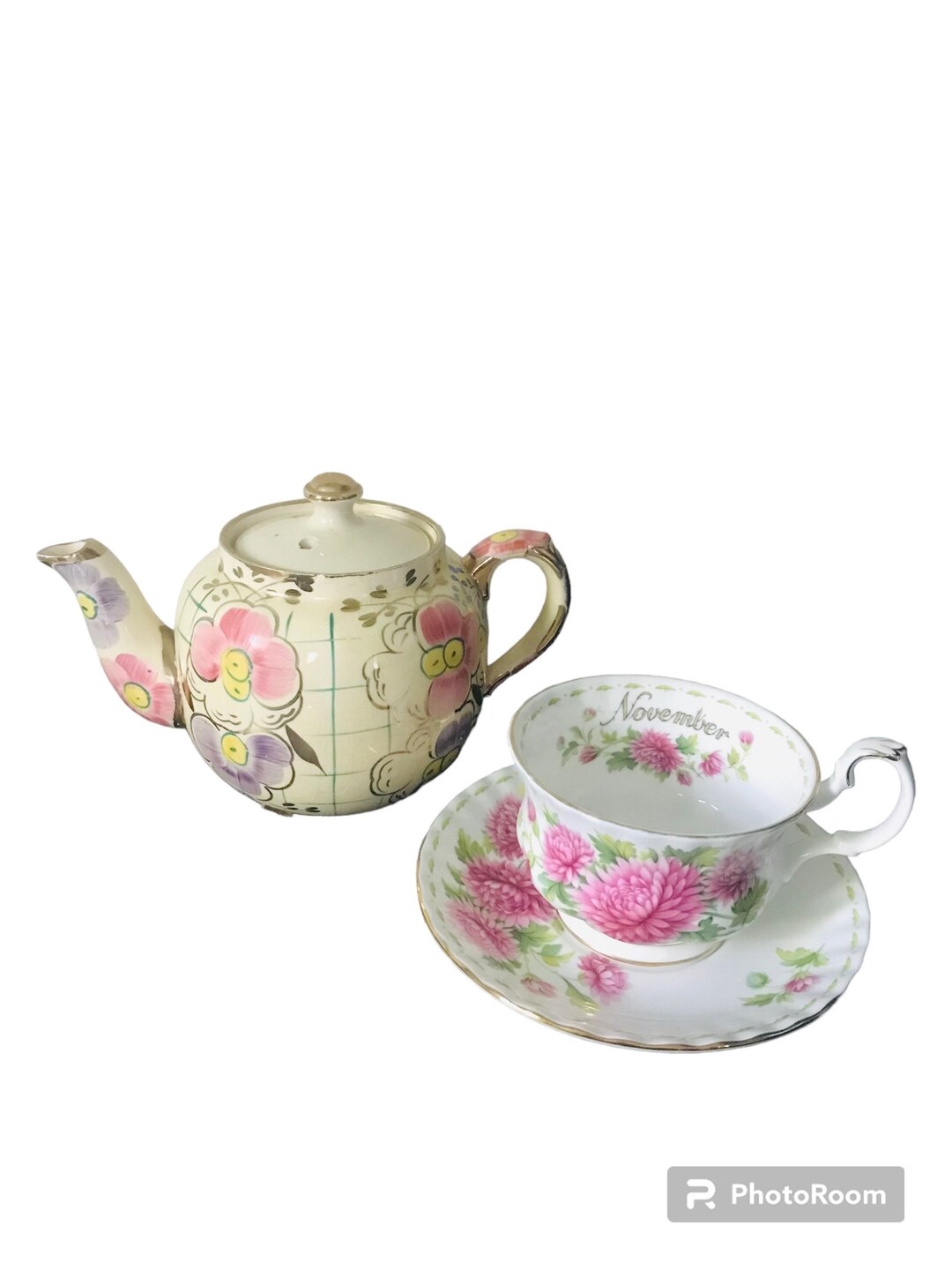 Mismatched English Tea Set 1 Price Bros Floral Gilded Large - Etsy