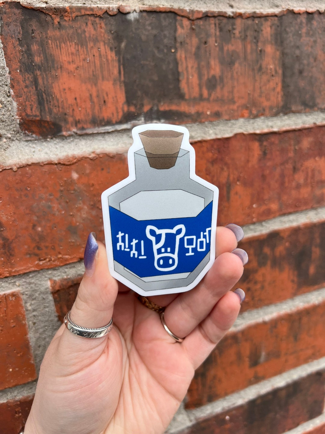 Milk Bottle Sticker Legend of Zelda Inspired Romani Ranch - Etsy