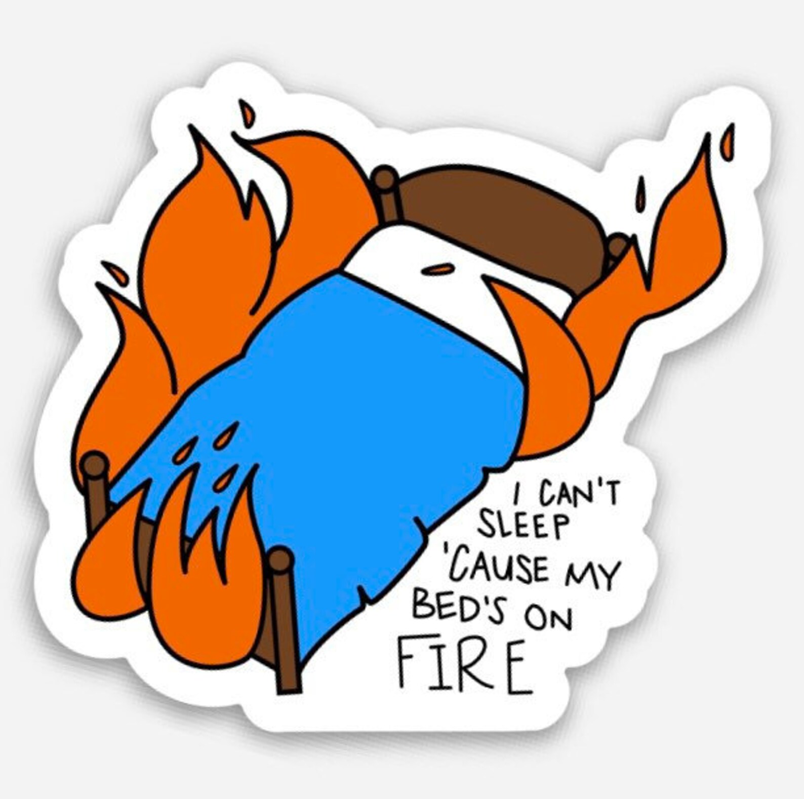 Talking Heads-psycho Killer/cant Sleep Sticker - Etsy