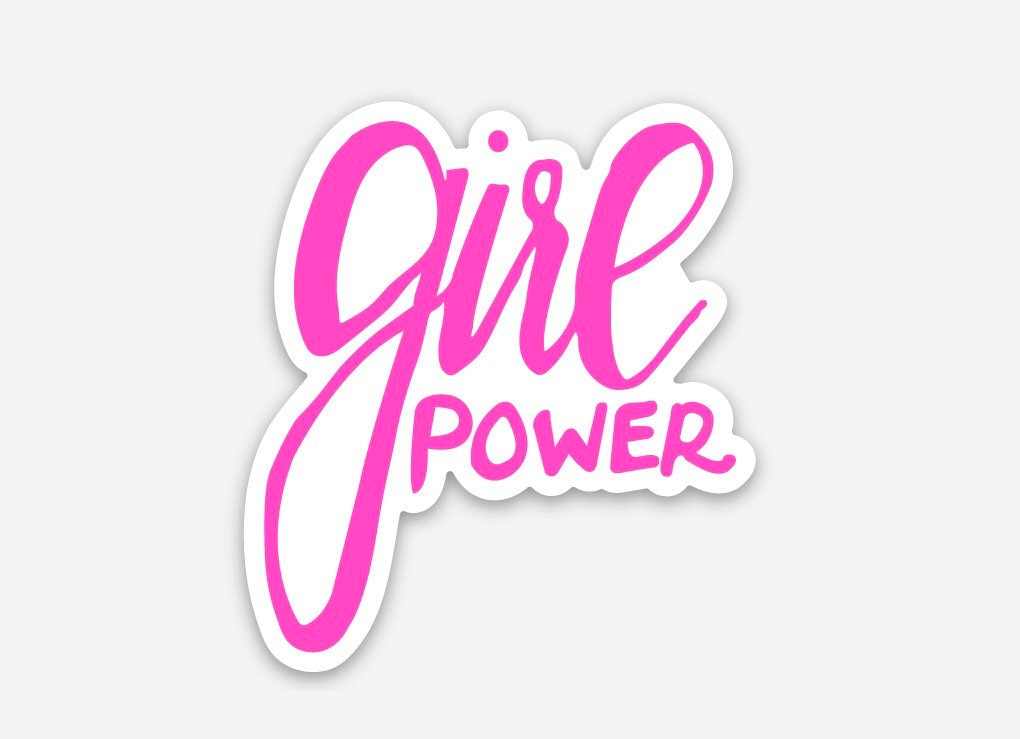 Girl Power Vinyl Sticker - Etsy