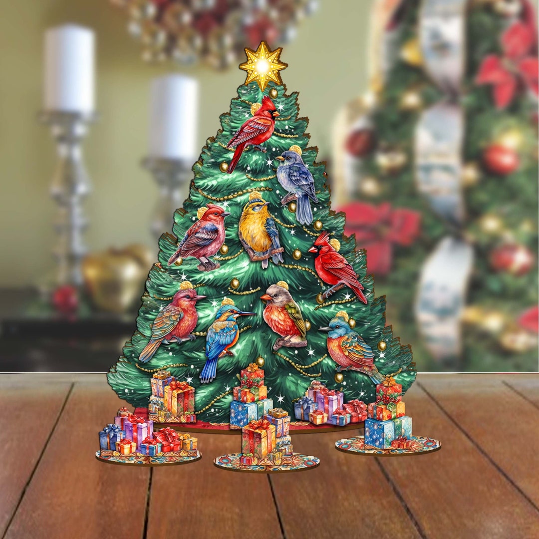 Christmas Birds-themed Christmas Tree - Christmas Decor - 8091511 ...