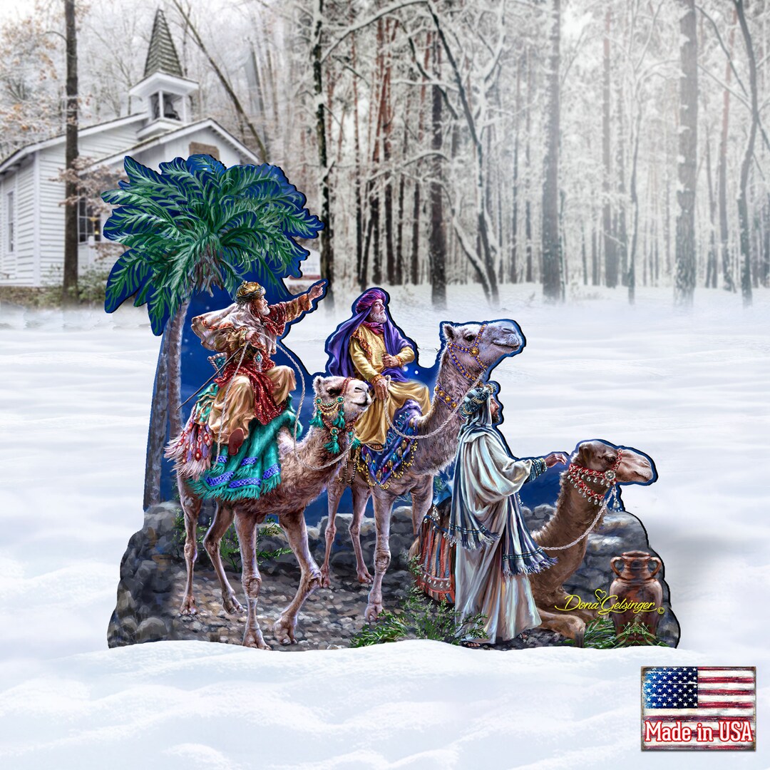 Three Kings Outdoor Lawn and Yard Figurine Dona Gelsinger Art ...