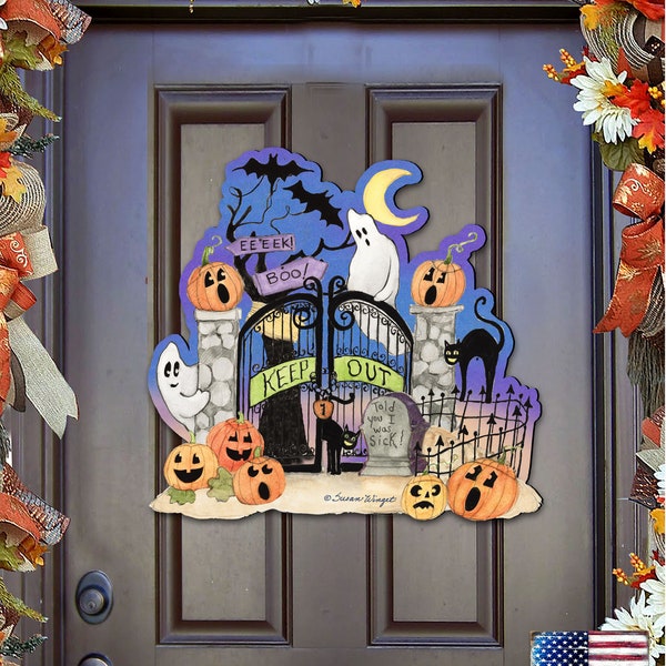 Keep Out Halloween Sign - Etsy