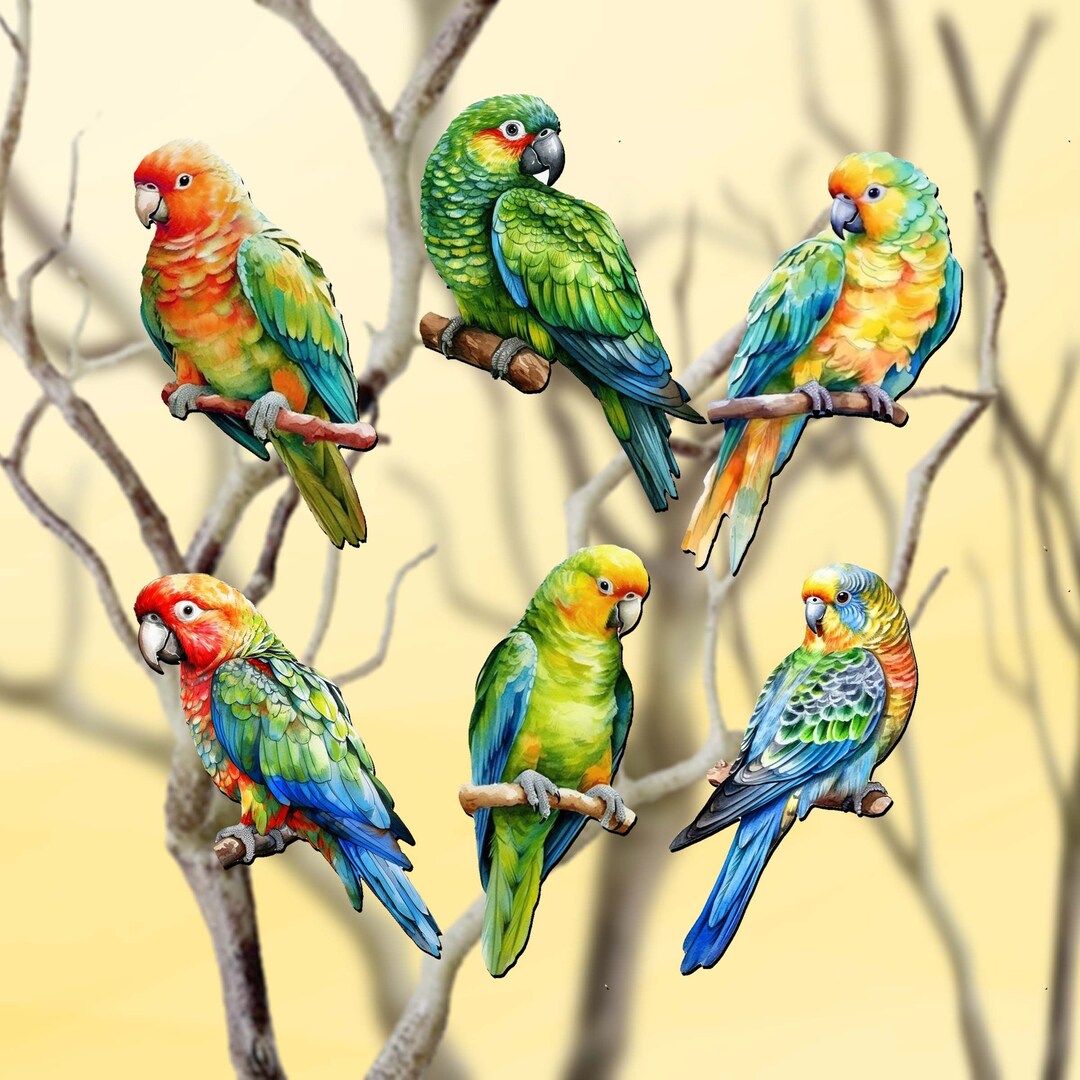Parrot Clip-on Ornament - Colorful Design for Holiday Cheer ...