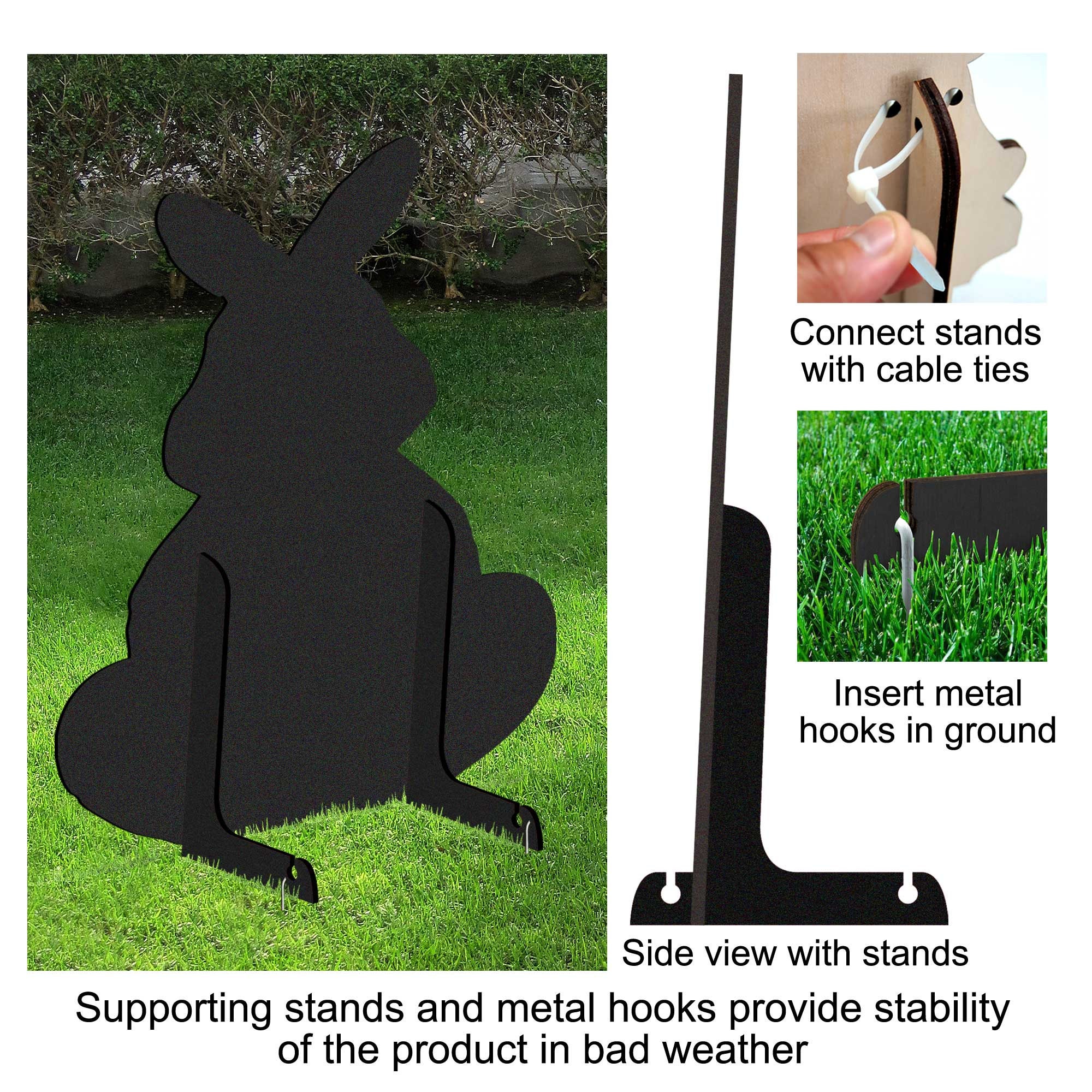 Outdoor Easter Decor Yard Easter Bunny Easter Yard Decor | Etsy