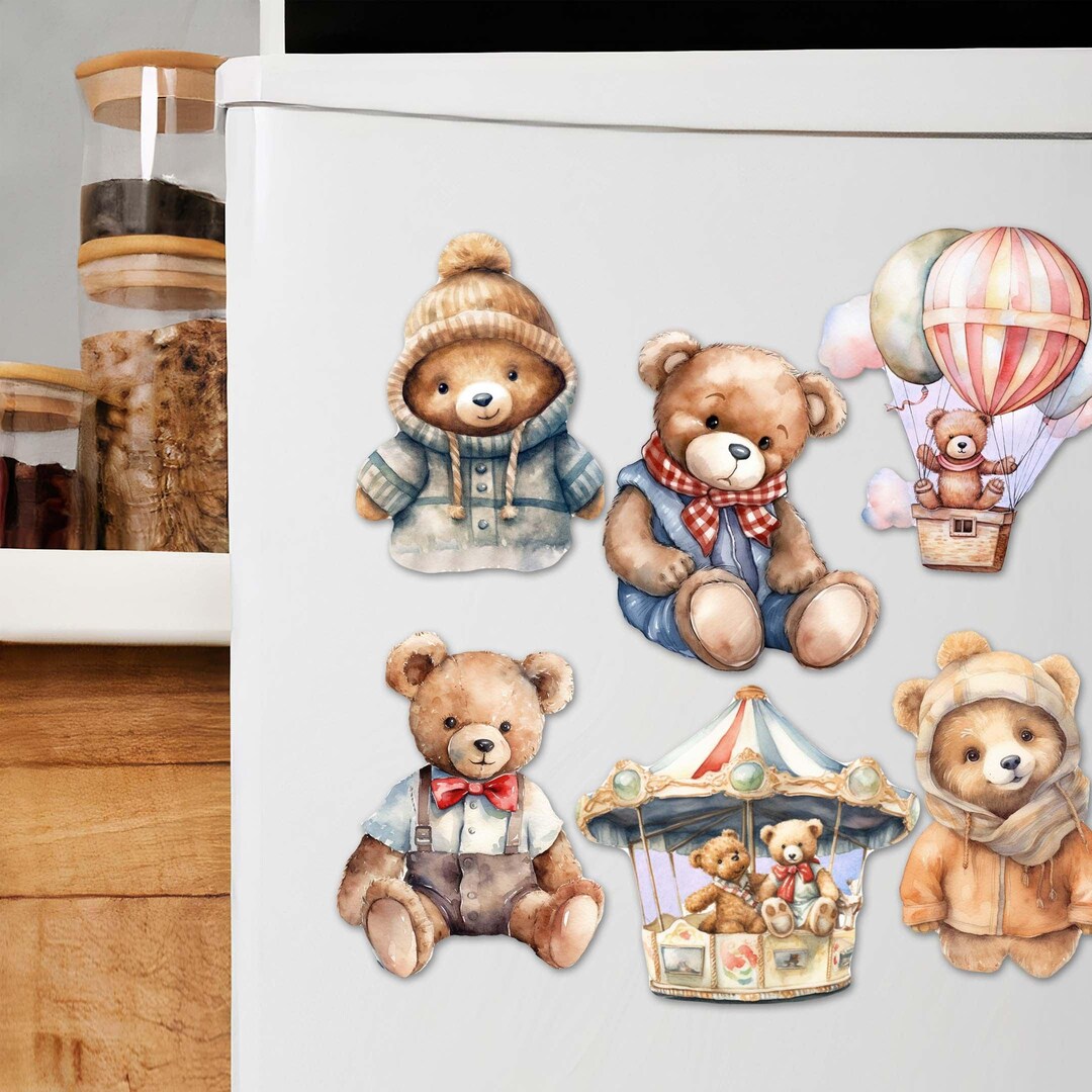 Teddy Bear Magnets Gift Set of 6 Family Love Decor 8090025G-S6 ...