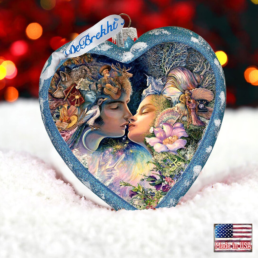 Magical Kissing Mercury Glass 5-inch Limited Edition Heart Ornament ...