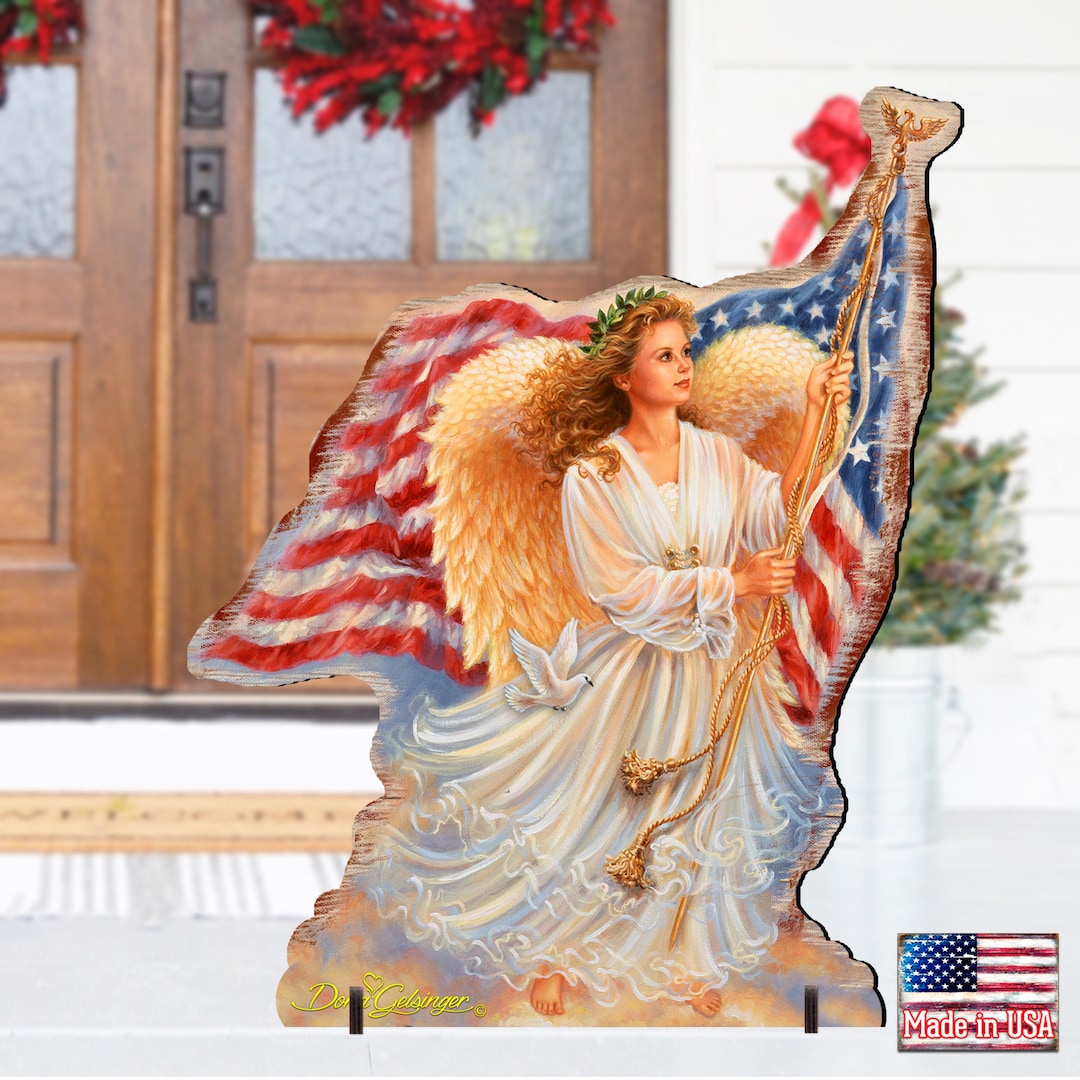 Patriotic Lawn Decor - American Freedom Angel Dona Gelsinger Art ...