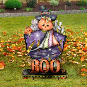 Halloween Lawn Sign Outdoor Halloween Decor This Boo's - Etsy