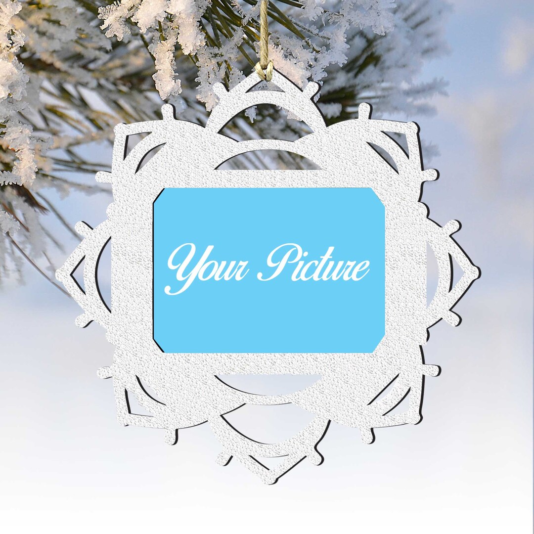 Snowflake Ornament Picture Frame for Photo - 8141157PF - Holiday Tree ...