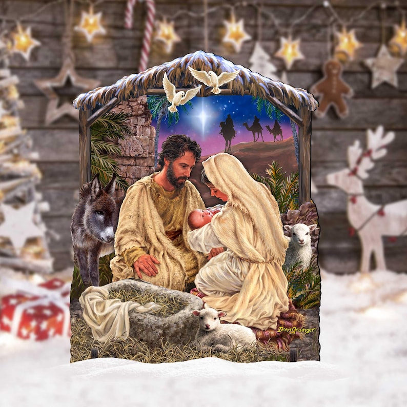 Jesus is Lord OUTDOOR Decor Decor - Handcrafted Wooden Yard, Porch and ...