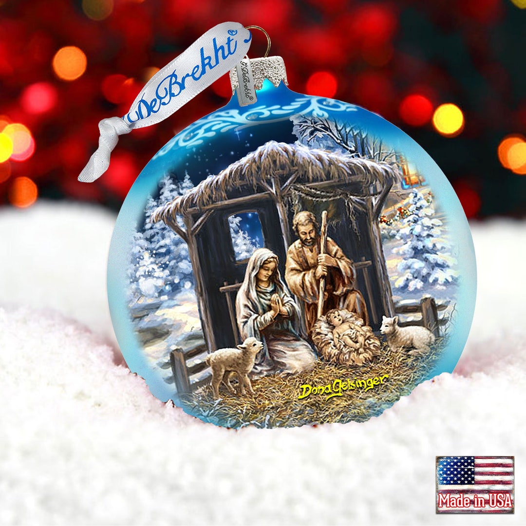 Prince of Peace Nativity Mercury Glass 5-inch Limited Edition Ornament ...