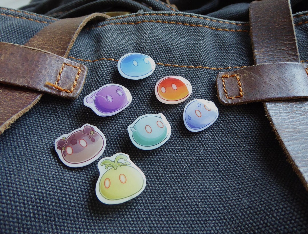 Genshin Impact Elemental Slime Pins Collectible Pins, Handmade Pin ...
